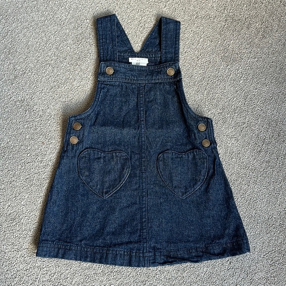 Max Studio | Dresses | Max Studio Kids Toddler Girl Heart Pocket Denim ...